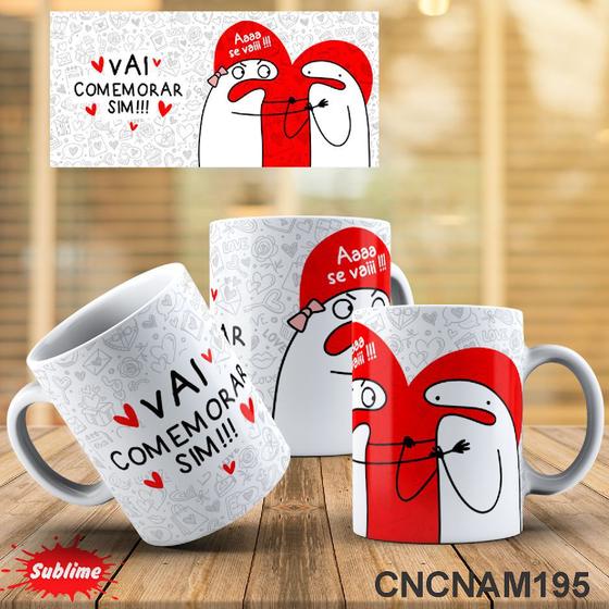Caneca Namorados Flork Vai Comemorar Sim A Se Vai - Live - Caneca - Magazine Luiza