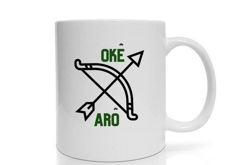 Caneca Oxóssi Oke Arô orixá umbanda candomblé porcelana - Dr. Exu ...