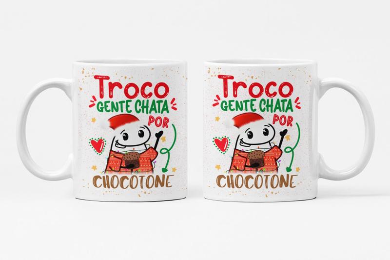 Caneca Personalizada de Natal Flork Meme Bento Frases 325ml - Like Geek ...