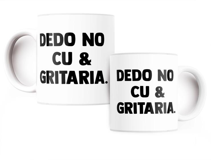 Caneca Personalizada Frase Palavrão Dedo no Cu e Gritaria - Mr. Joy ...