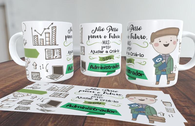 Caneca Personalizada Profissões Administração 432 - Guria Criativa ...