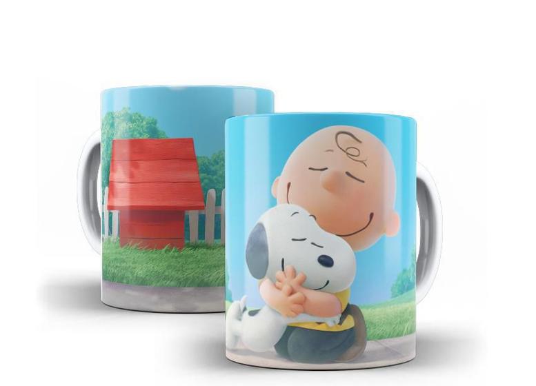 Caneca Porcelana Charlie Brown E Snoopy Amizade Filme - Villa Caneca ...