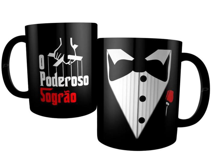 Caneca Presente para Sogro - O Poderoso Sogrão na cor Preta - Central ...