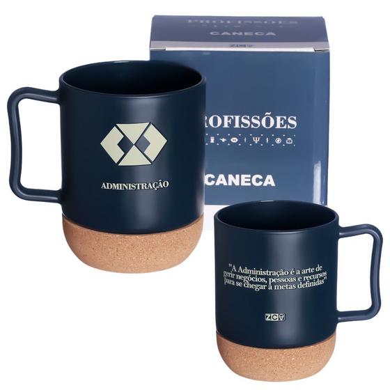 Caneca Profissão Administração Administrador Vidro 350ml Com Base De ...