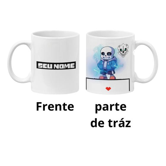 caneca undertale - jogo - desenho - rpg - toby fox - sans -frisk - nostalgia - gamer - Pammy ...