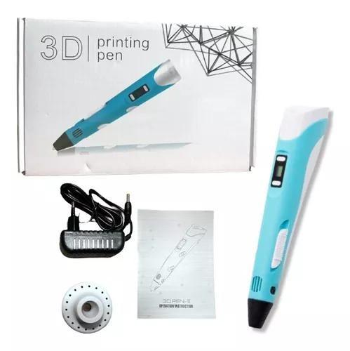 Caneta 3d Kit Completo Com Refil De Filamento Pla Usb - Rhos - Caneta ...