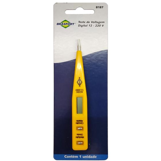 Caneta de Teste de Tensão Voltagem Digital 12V-220V Busca-pólos ...