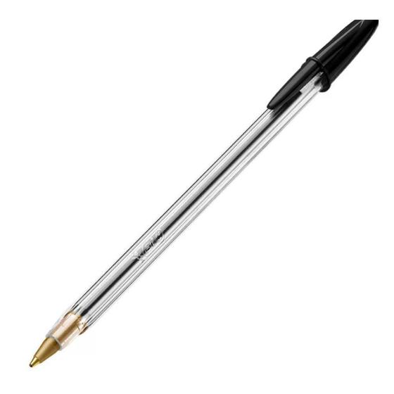Caneta Esferográfica BIC Cristal Dura Mais, A Clássica Preta, Ponta Média de 1.0mm - Caneta ...