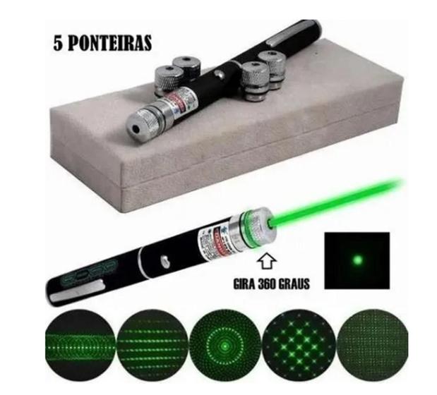Caneta Laser Pointer Verde Luz Potente Alcance 9km - mais br ...