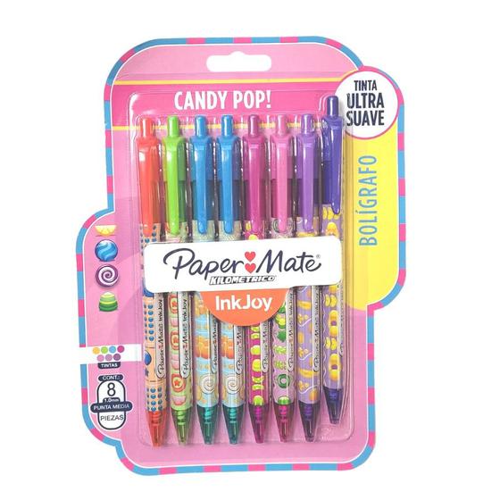 Caneta Paper Mate Candy Pop Inkjoy Retrátil 8 Cores - Caneta - Magazine ...