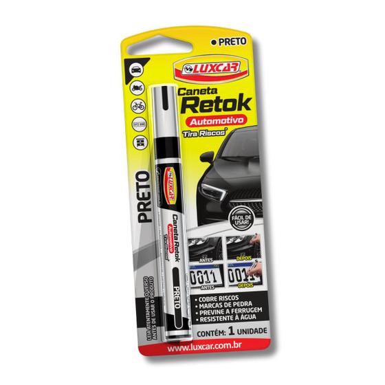 Caneta Pintura Retok Tira Riscos Retoca Permanente Luxcar - Tira Risco ...