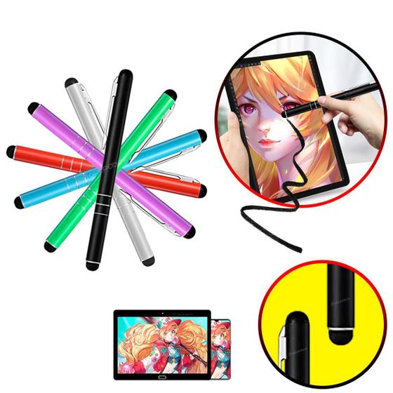 Caneta Touch Para Tablet E Celular Smartphone Ponta Borracha - Kapbom ...