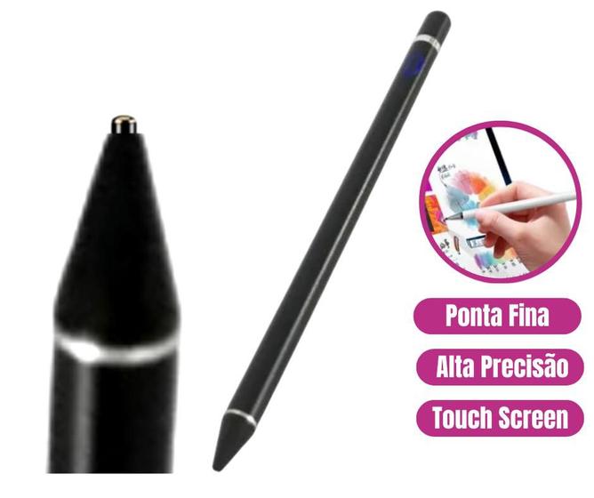 Caneta Touch Screen Capacitiva Com Ponta Fina Compatível Com Celular ...