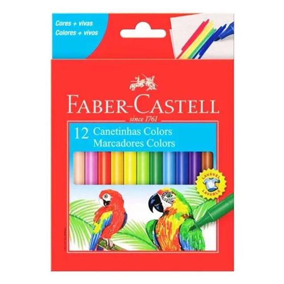 Canetinha Hidrográfica Colors 150112 12 Cores - Faber Castell - OUTRAS ...