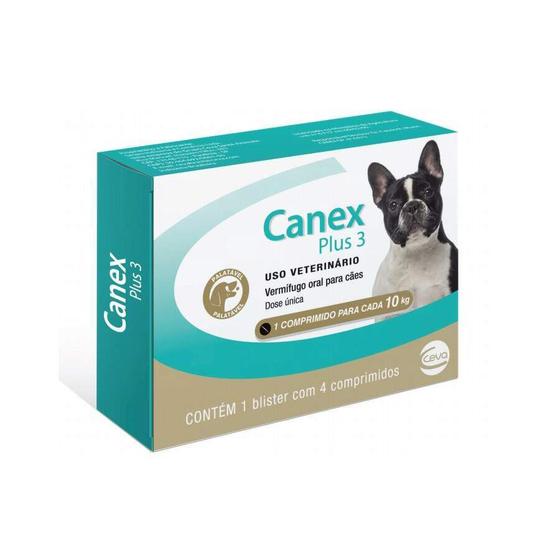 Canex Plus 3 Ceva 4 Comprimidos - Ceva / Canex - Vermífugo Pet ...