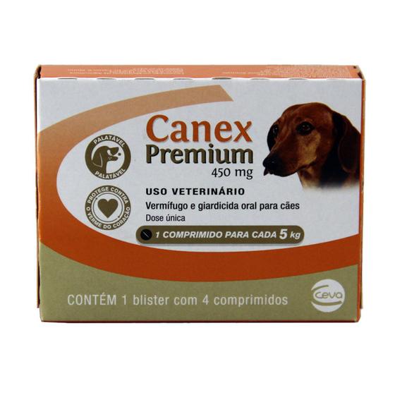Canex Premium Cães 5kg 4 Comprimidos Ceva - Farmácia Pet - Magazine Luiza