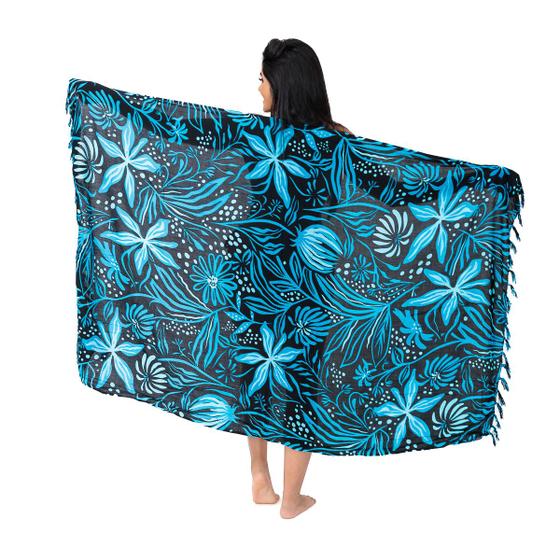 Canga de Praia Viscose Grande Macia Floral Flor Colorida - Canga e Cia ...