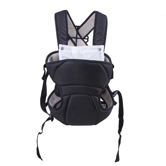 Canguru Infantil Ergonômico 3 Em 1 Baby Style Até 10Kg Preto - Canguru ...