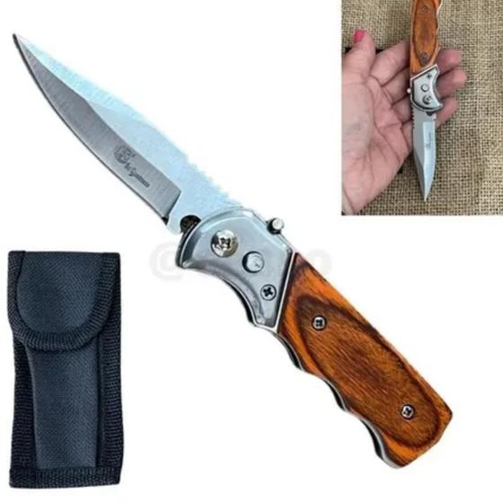 Canivete Portátil Automático Pesca Camping Multiuso C Bainha SQ3984 ...