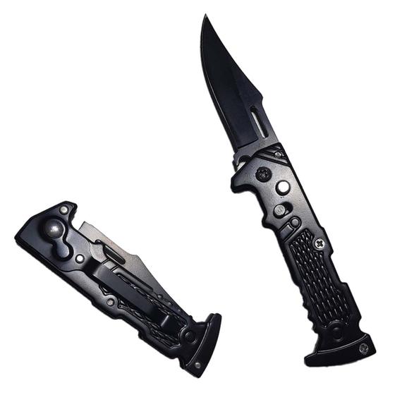 Canivete Tatico Automático Para Camping Pesca Militar Retrátil Afiado ...