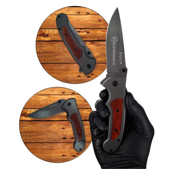 Canivete Tático Militar Semiautomático Com Corta Fio E Vidro 1734 ...