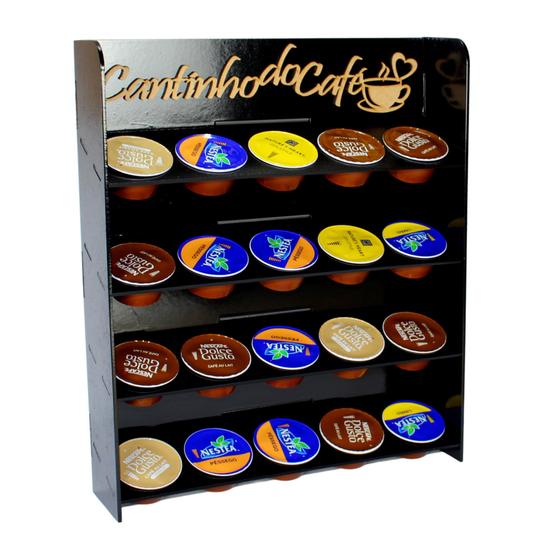 Cantinho do Café Porta Capsulas Dolce Gusto Organizador grande suporte ...
