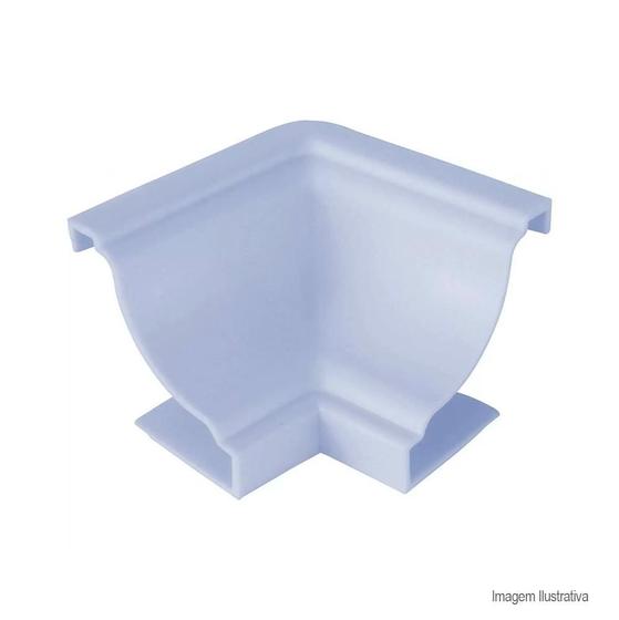 Canto Interno Forro Pvc Moldura Branco Neve ou Gelo - 100 Unidades ...
