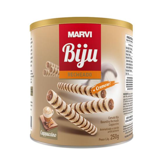 Canudo Biju Recheado Capuccino Marvi Lata 250G - Marvi alimentos ...