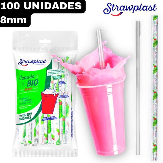 Canudo It's Bio Shake Biodegradável Sachê Açaí Vitaminas Milkshakes ...