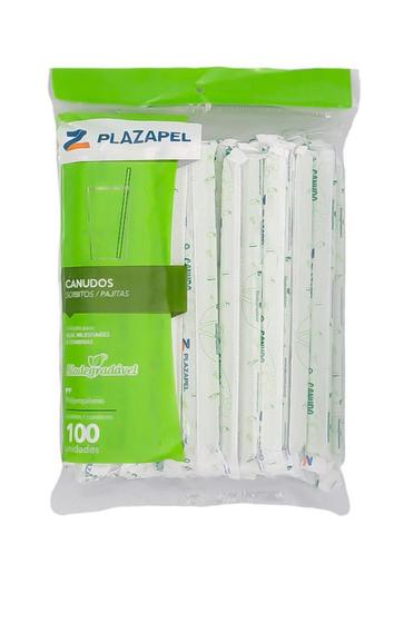 Canudo Milk Shake Bio 100 unidades - Plazapel - Copos - Magazine Luiza