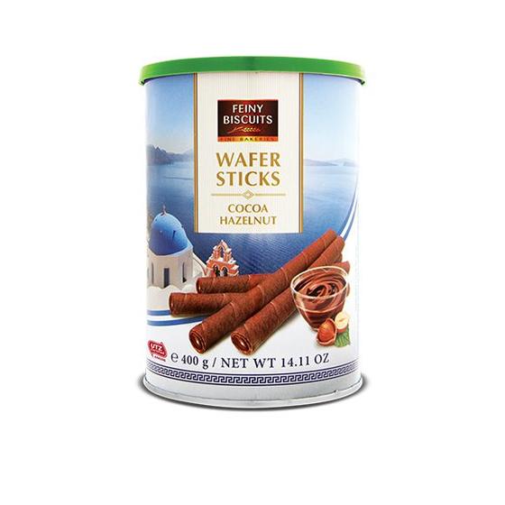 Canudo Waffer Sabor Chocolate Feiny Biscuits 400g - Confeitaria ...