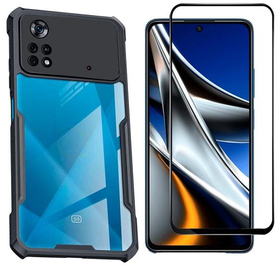 Capa Anti Impacto Xiaomi Poco X4 Pro + Pelicula Vidro 9D - M7 - Kit Capinha e Película para ...