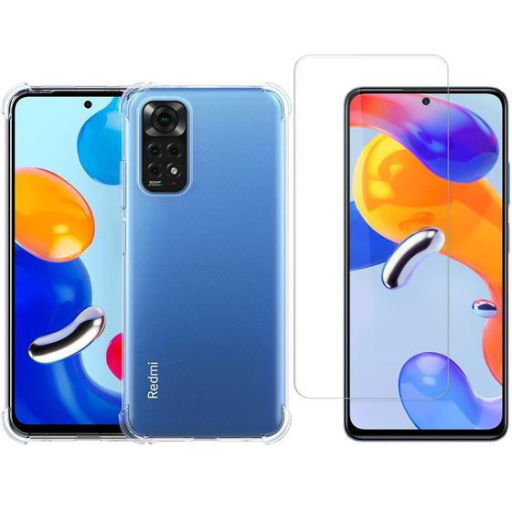 Capa Anti Queda Compatível Xiaomi Redmi Note 11 4G +Pelicula Vidro ...