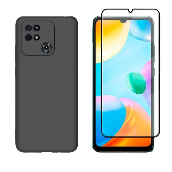 Capa Aveludada Anti Impacto Xiaomi Redmi 10C + Pelicula 21D - M9 - Kit ...