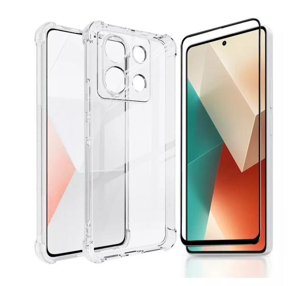 Capa Capinha Anti Impacto + Pelicula de Vidro 3d Compativel Xiaomi Redmi Note 13 Pro 5g - CCS ...