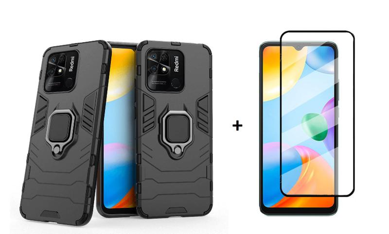 Capa Capinha Anti Impacto Xiaomi Redmi 10C + Película 21D - M7 - Kit ...