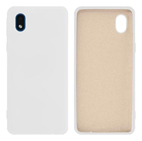 Capa Capinha Aveludada Branco Samsung Galaxy A01 Core - Capinha de Celular - Magazine Luiza