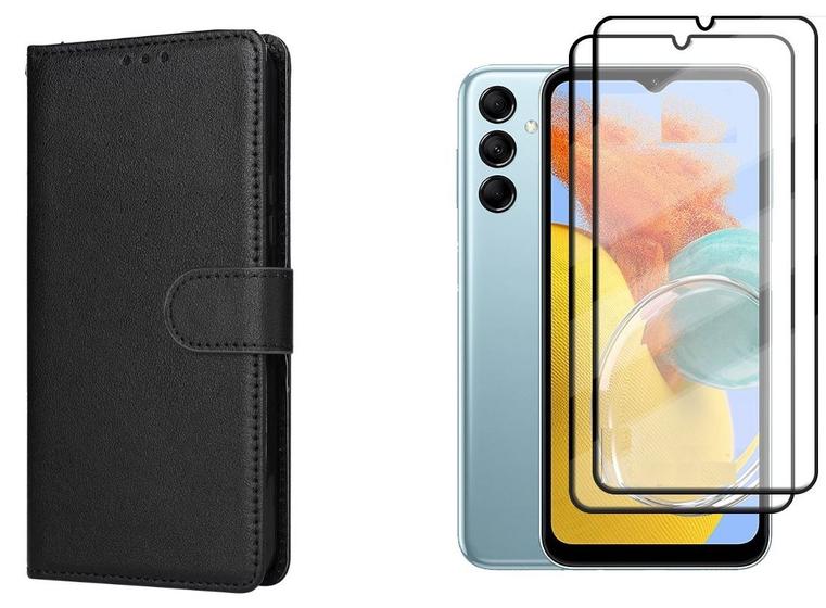Capa Capinha Case Carteira Flip + Pelicula vidro 3D Samsung Galaxy M14 ... Capa Capinha Case Carteira Flip + Pelicula vidro 3D Samsung Galaxy M14 ...