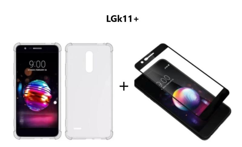 Capa Capinha Case Lg K11 Plus Anti Shock Película 3d 5d 9d Blindada