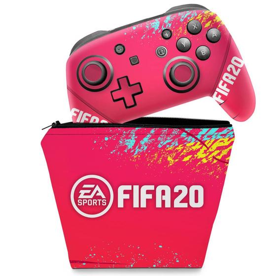Capa Case e Skin Adesivo Compatível Nintendo Switch Pro Controle - Fifa ...