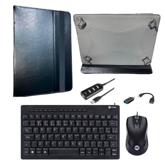 Capa Case para Tablet de 10 a 10.5 Polegadas universal + Teclado/Mouse ...