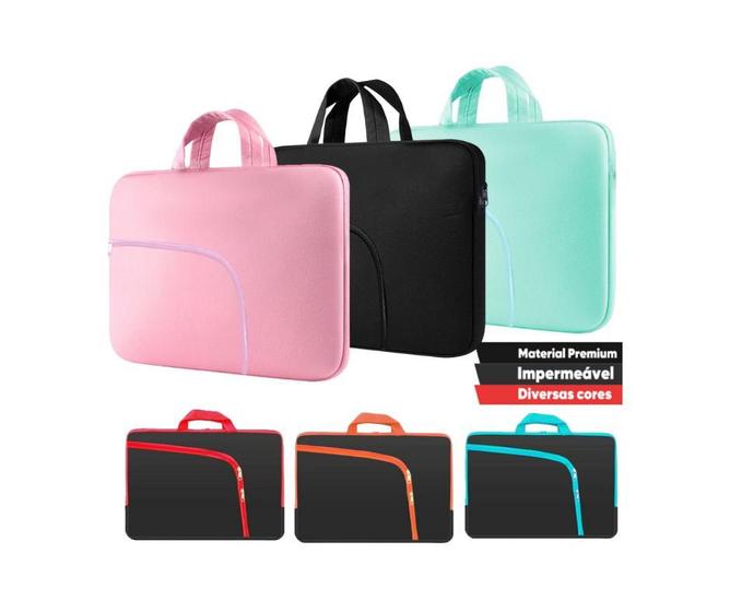 Capa Case Pasta Maleta Para Notebook e Macbook Impermeável Com alça 15. ...