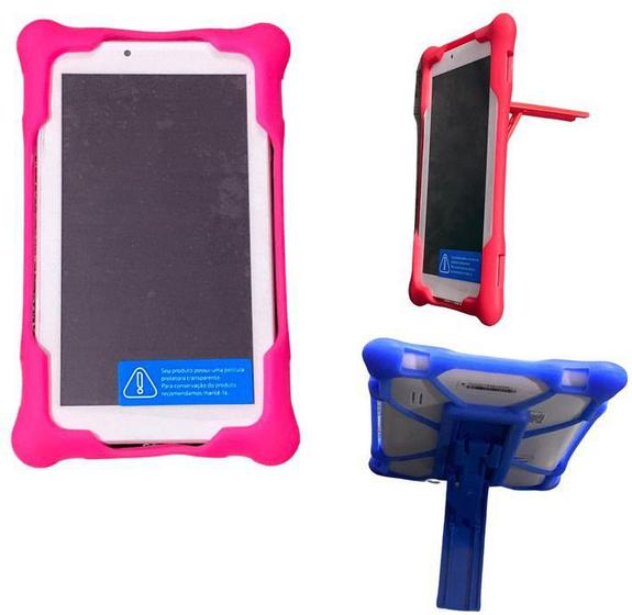 Capa Case Suporte de Mesa Universal de Silicone para tablet de 7 ...