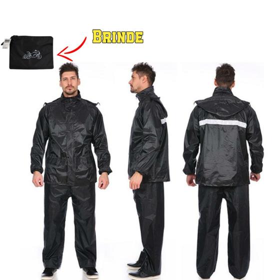 Capa Chuva Pvc Motoqueiro Motoboy C/ Capuz Motociclista Bike - FS Capas ...