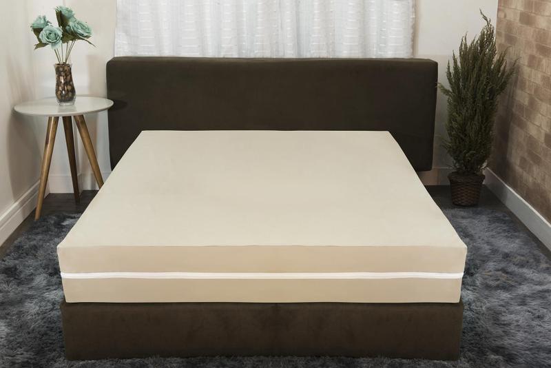 Capa Colchão Casal Napa Impermeável Zíper 1,88X1,38X0,20M - Inova Ud ...