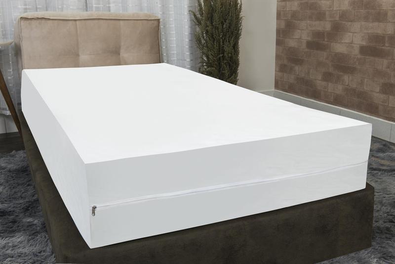 Capa Colchão Impermeável Com Zíper Solteiro 1,88X0,88X0,20M - Inova Ud ...