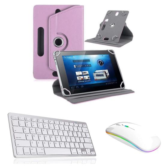 Capa com teclado bluetooth e Mouse bluetooth para tablet Samsung Galaxy ...