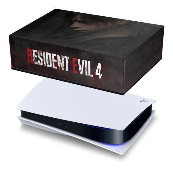 Capa Compatível Ps5 Anti Poeira Resident Evil 4 Remake Pop Arte