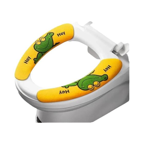 Capa de Assento Sanitário Universal - Lavável, com Desenho Animado e ...