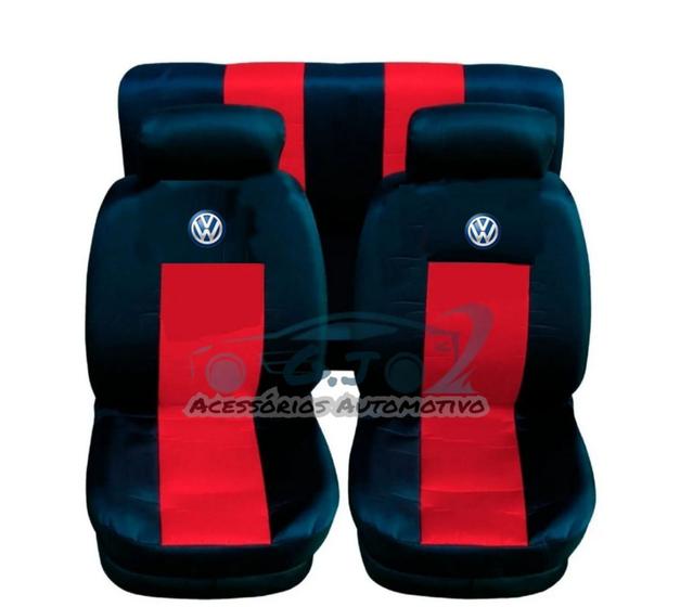 capa de banco em material sintético vermelho para gol g2 - gj acc - Capa de Banco Automotivo ...